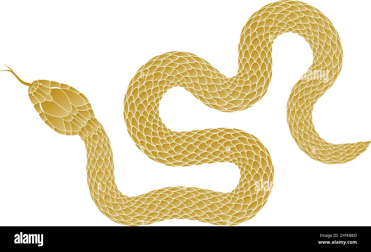 At the golden snake Cut Out Stock Images & Pictures - Alamy