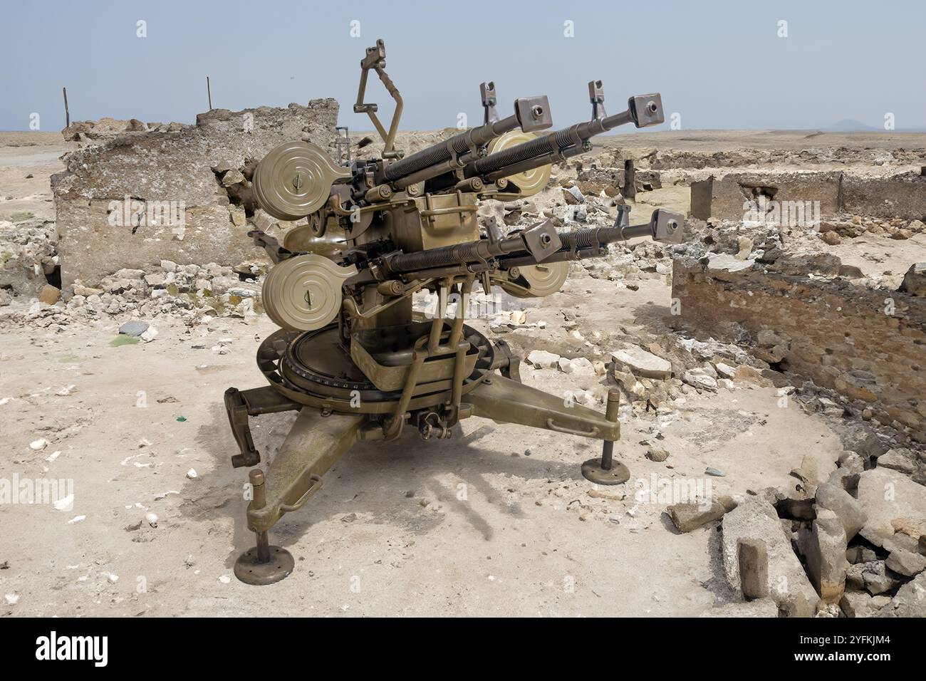 Anti Aircraft quad machine gun Calibre 12,7mm Stock Photo - Alamy