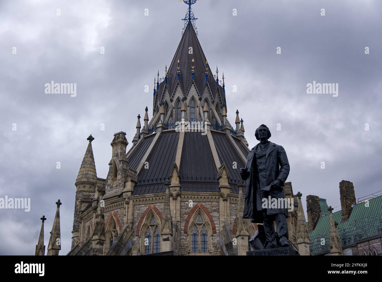 Ottawa - Sir John MacDonald Statue Stock Photo - Alamy