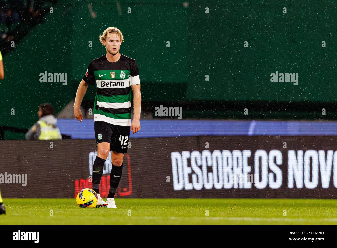 Morten Hjulmand seen during Liga Portugal game between teams of ...