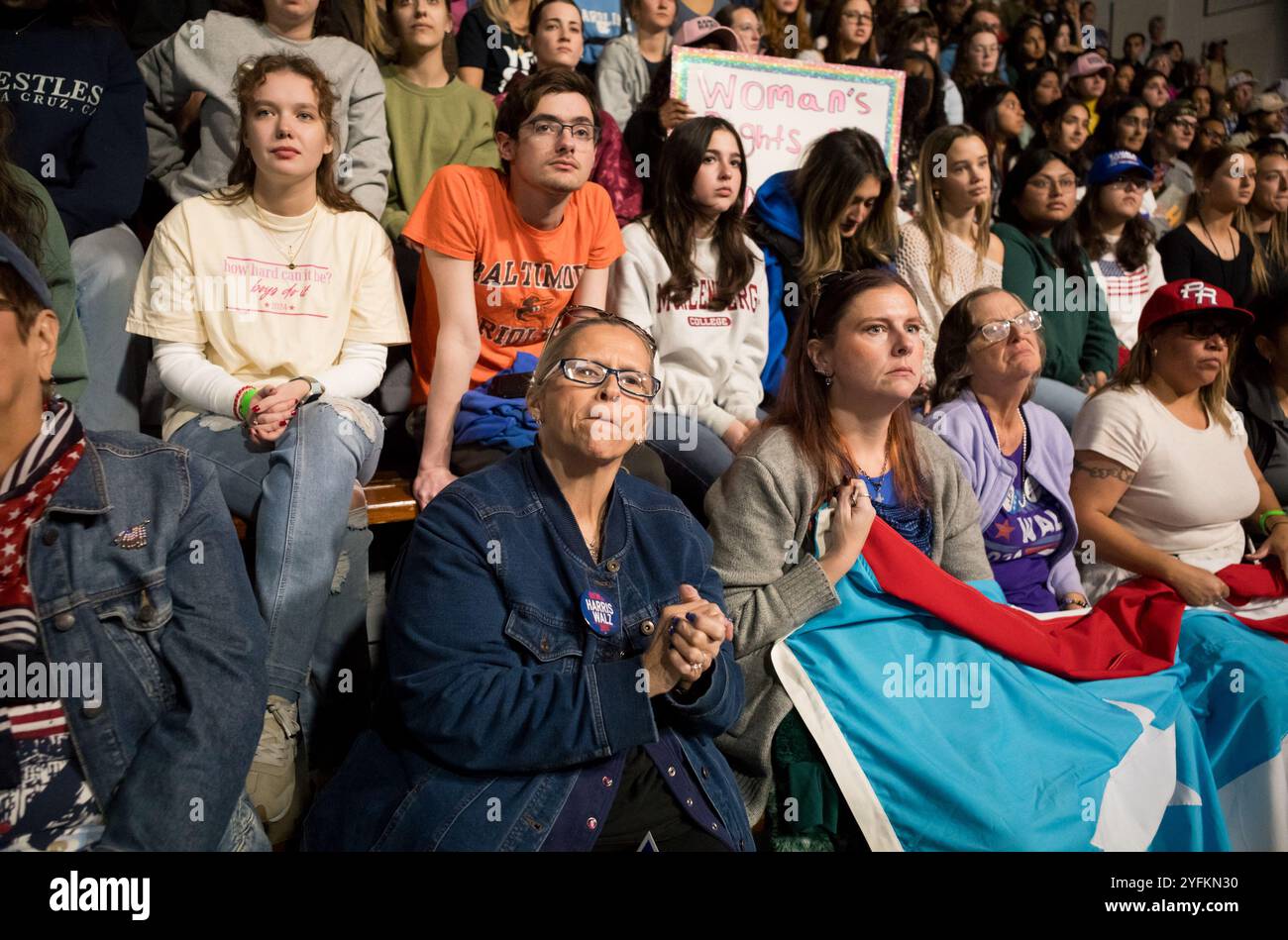 November 4, 2024, Allentownw, Pennsylvania, U.S: Harris supporters ...