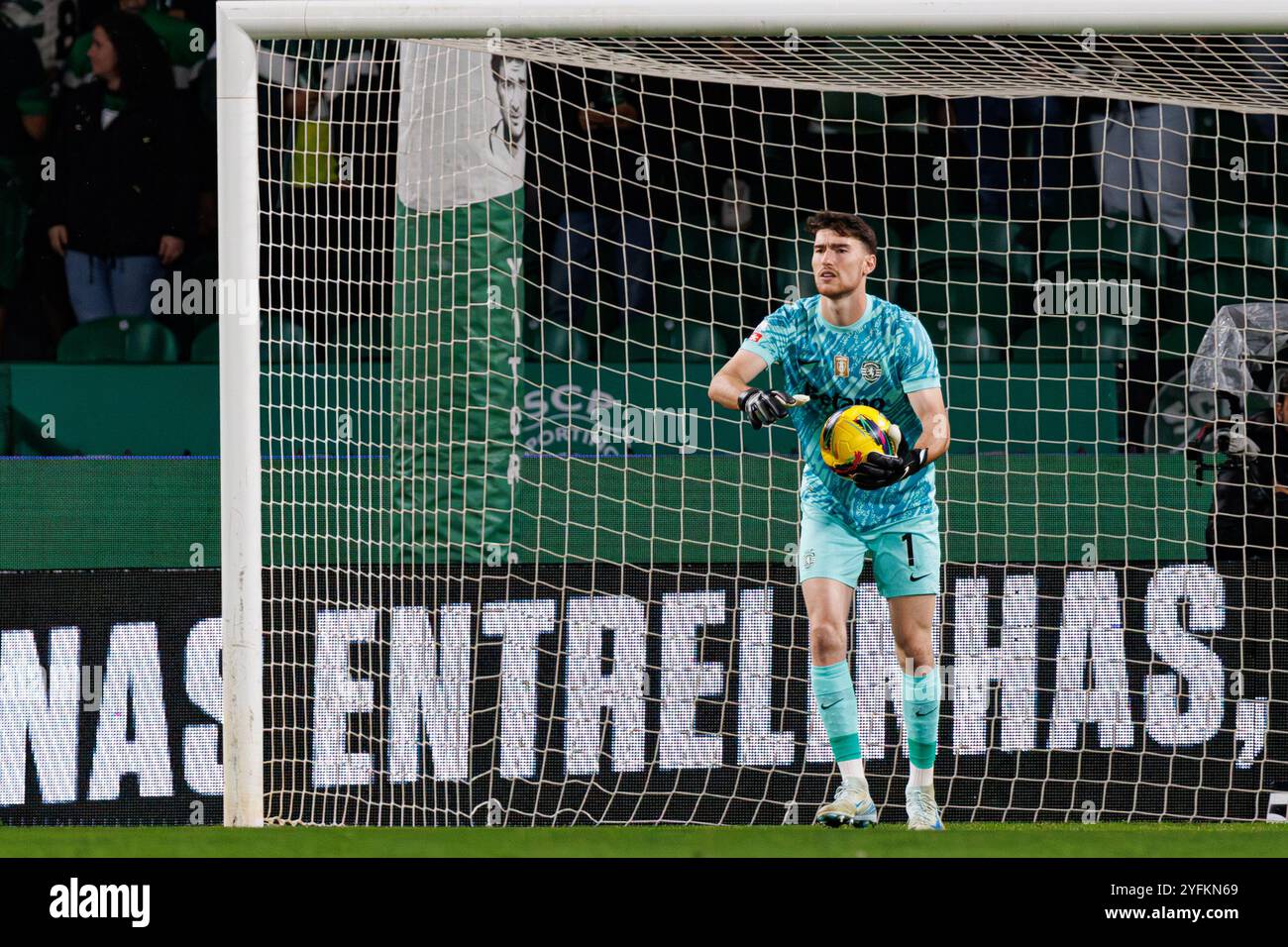 Franco Israel seen during Liga Portugal game between teams of Sporting ...