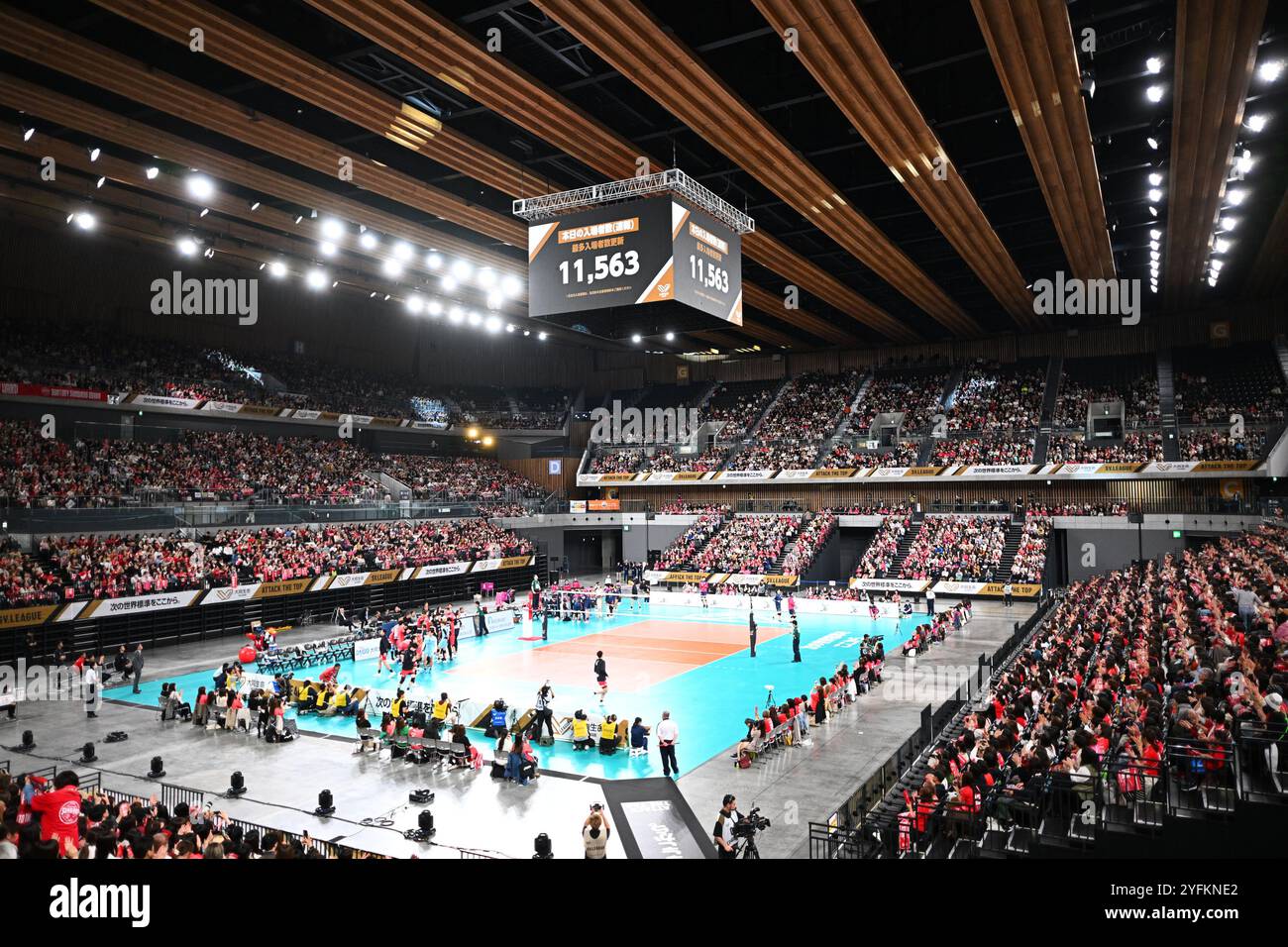 Ariake Arena, Tokyo, Japan. 3rd Nov, 2024. General view, NOVEMBER 3, 2024 - Volleyball : 2024-25 ...