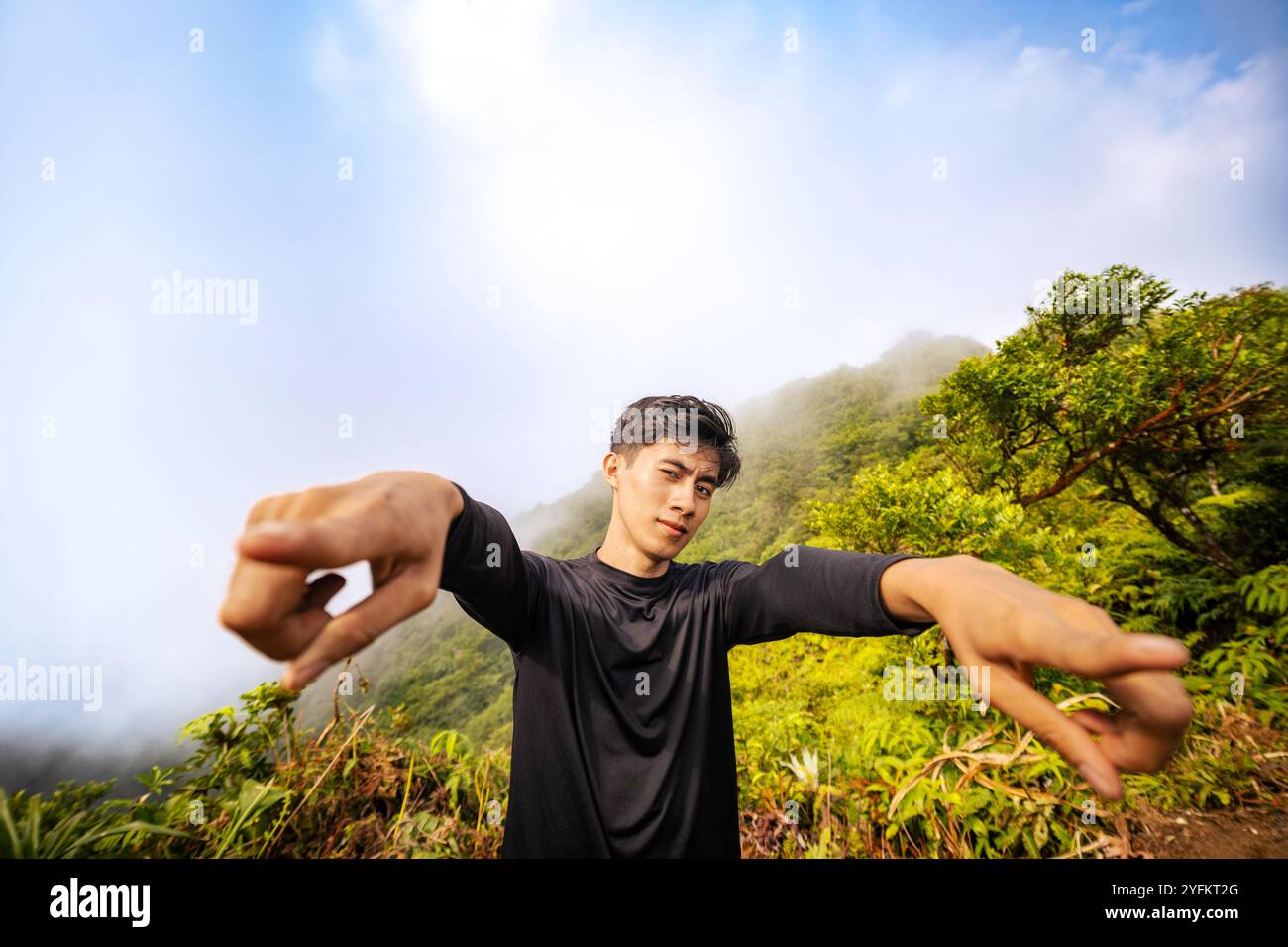 Confident Man Making Direct Connection by Pointing at Viewer ...