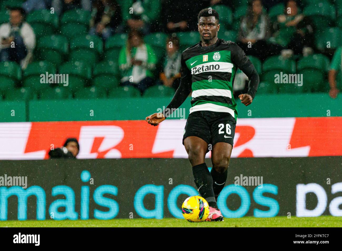 Ousmane Diomande seen during Liga Portugal game between teams of ...