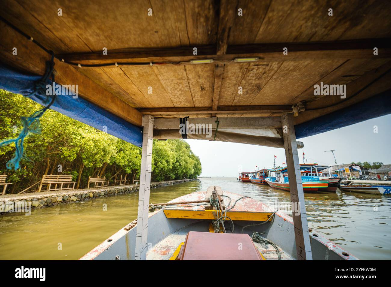 Estuary View from Inside a Traditional Fisherman's Boat. River ...