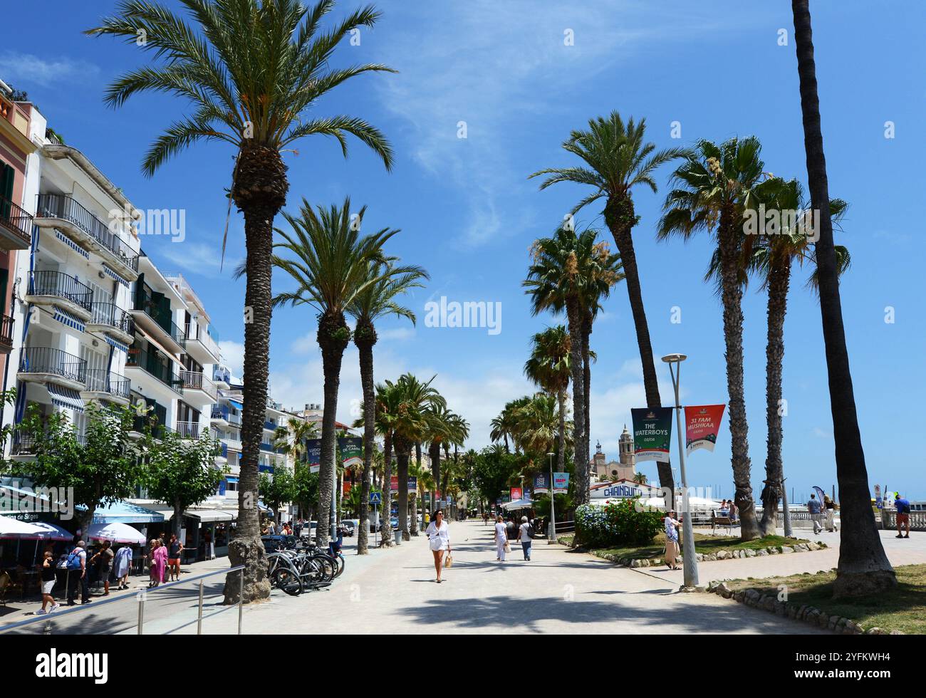 The waterfront in Sitges, Catalonia, Spain Stock Photo - Alamy