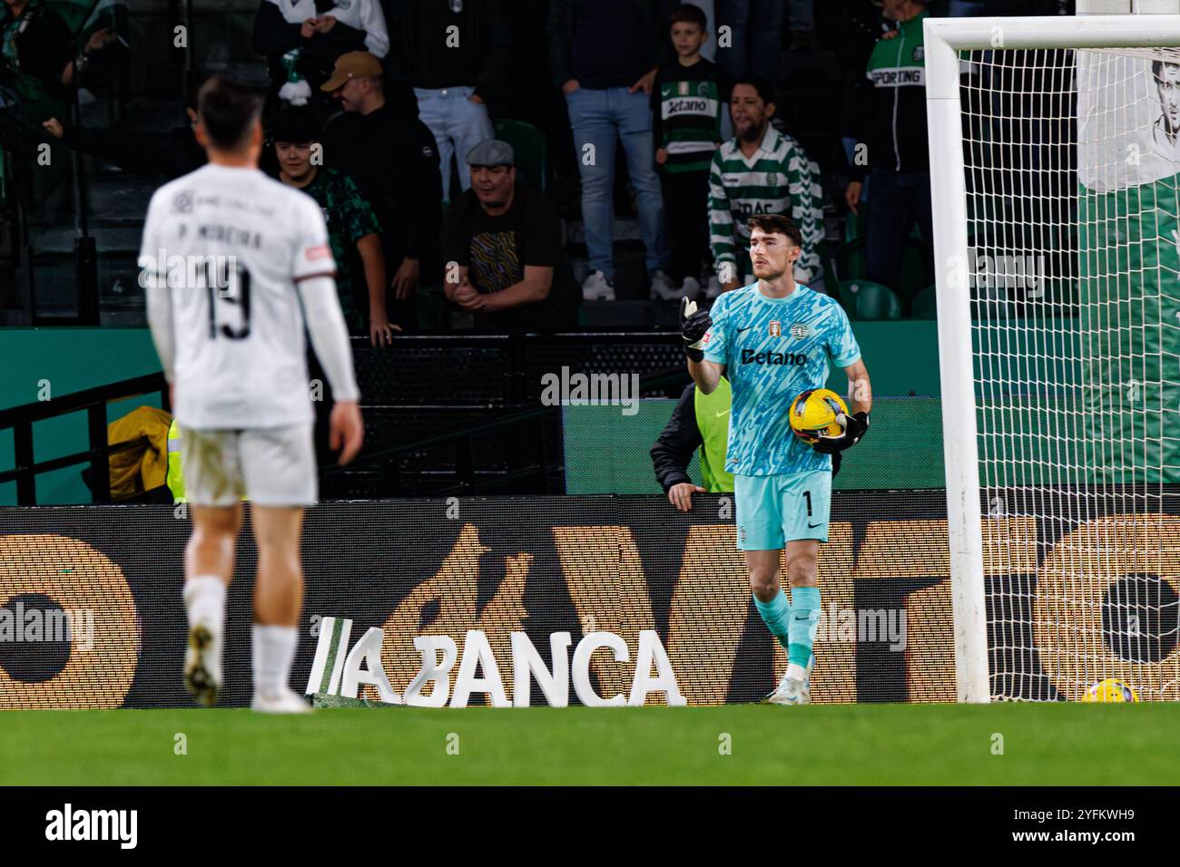Franco Israel seen during Liga Portugal game between teams of Sporting ...