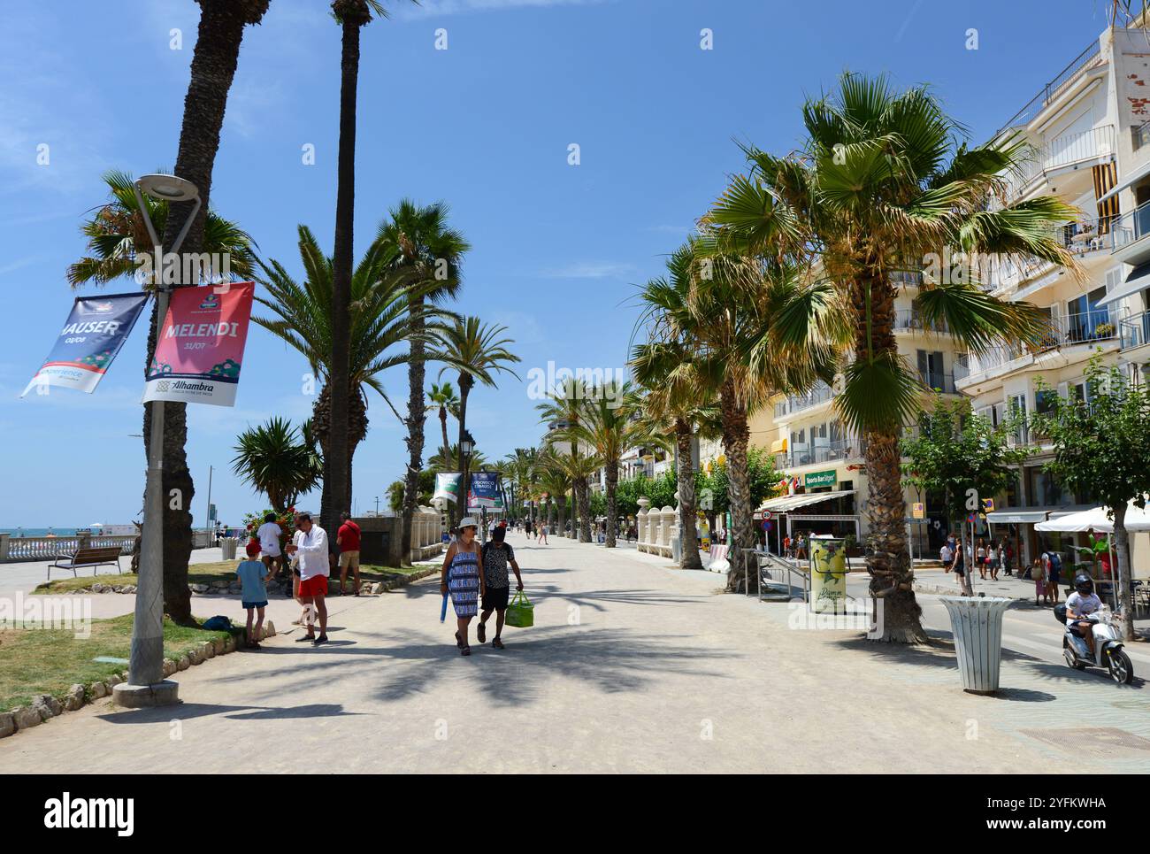 The waterfront in Sitges, Catalonia, Spain Stock Photo - Alamy