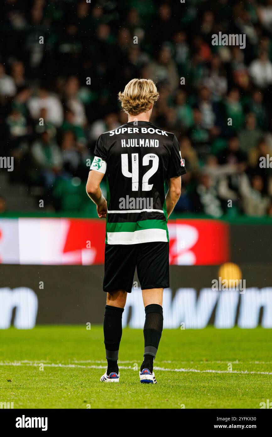 Morten Hjulmand seen during Liga Portugal game between teams of ...