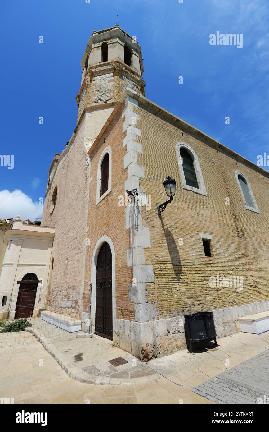 The 17th century church of Sant Bartolomeu i Santa Tecla in Sitges ...