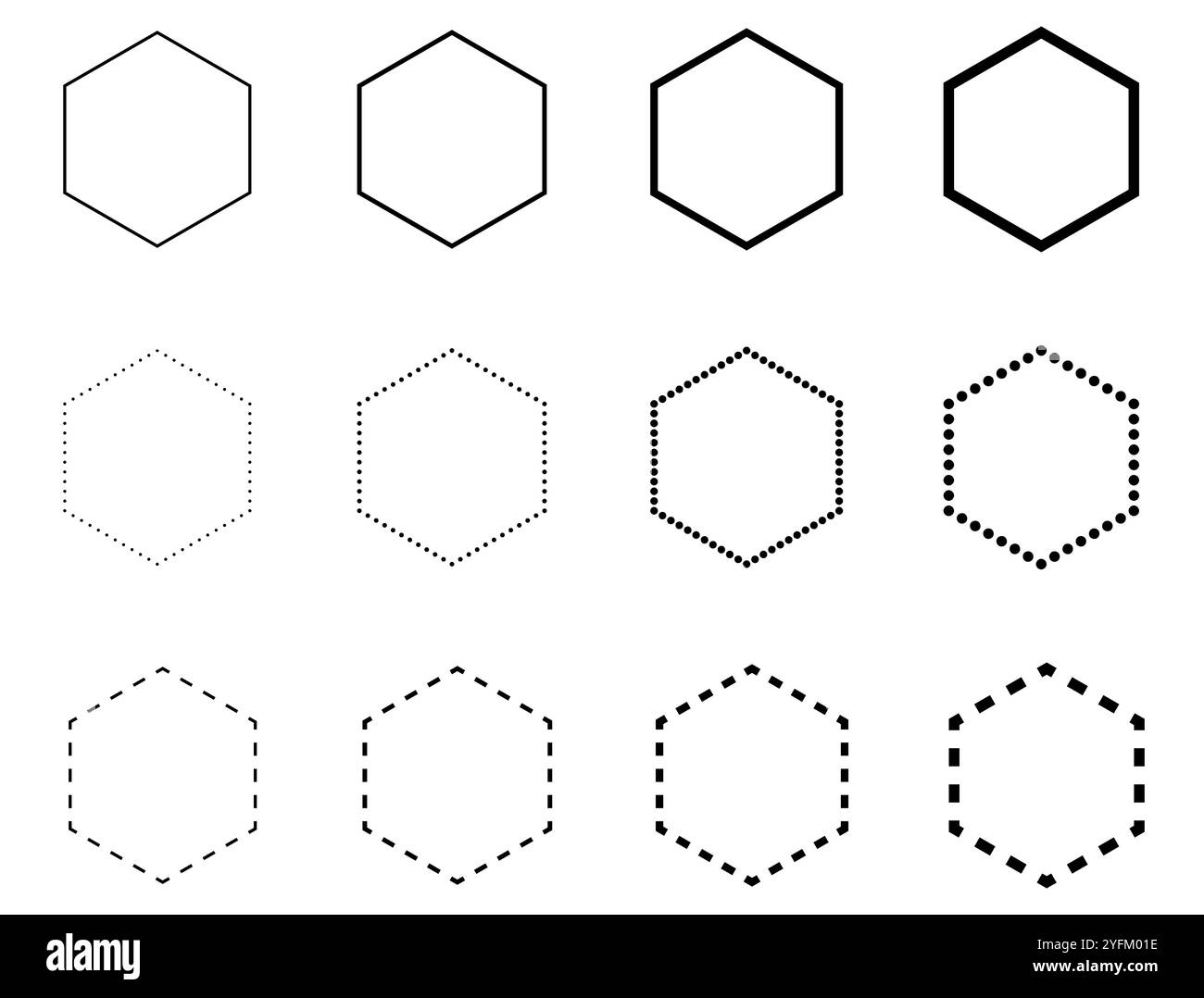 Hexagon dotted shapes hi-res stock photography and images - Alamy