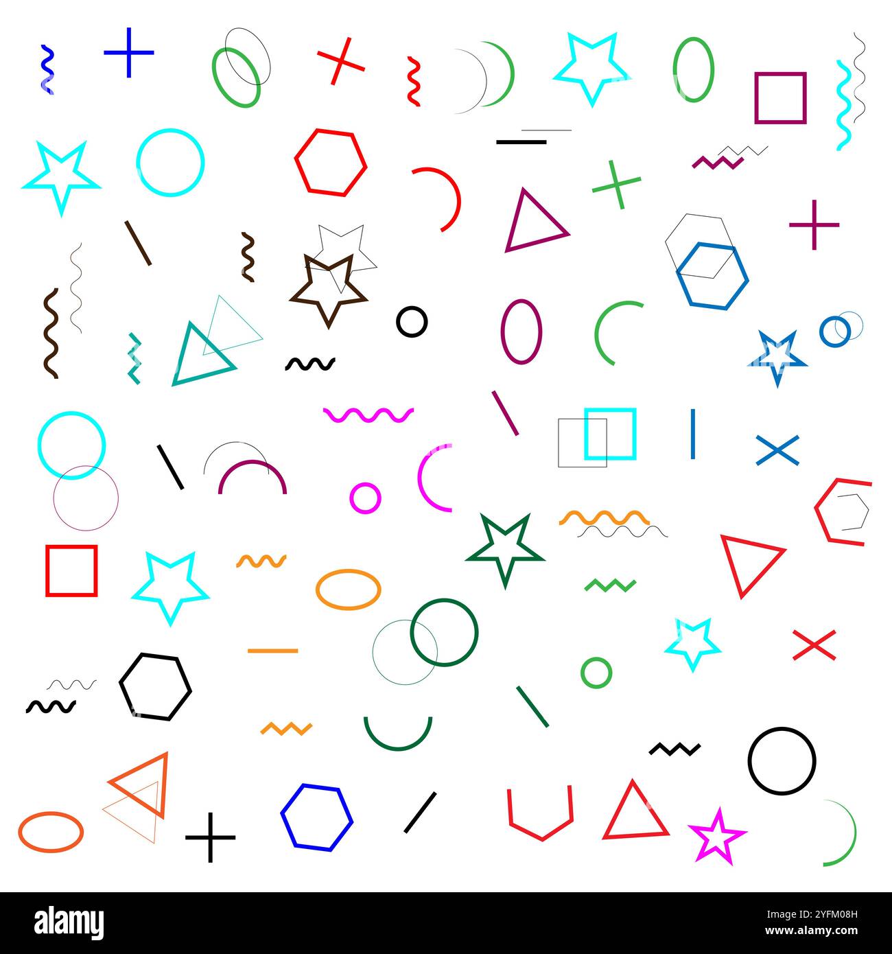 Geometric minimalist design Cut Out Stock Images & Pictures - Alamy