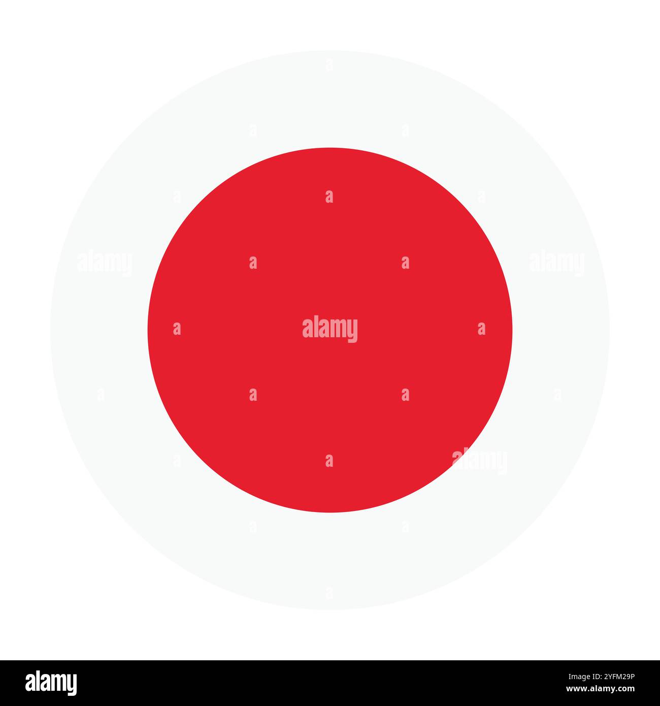 Flag of Japan. Vector Illustration of the Japanese Flag. A round flag ...