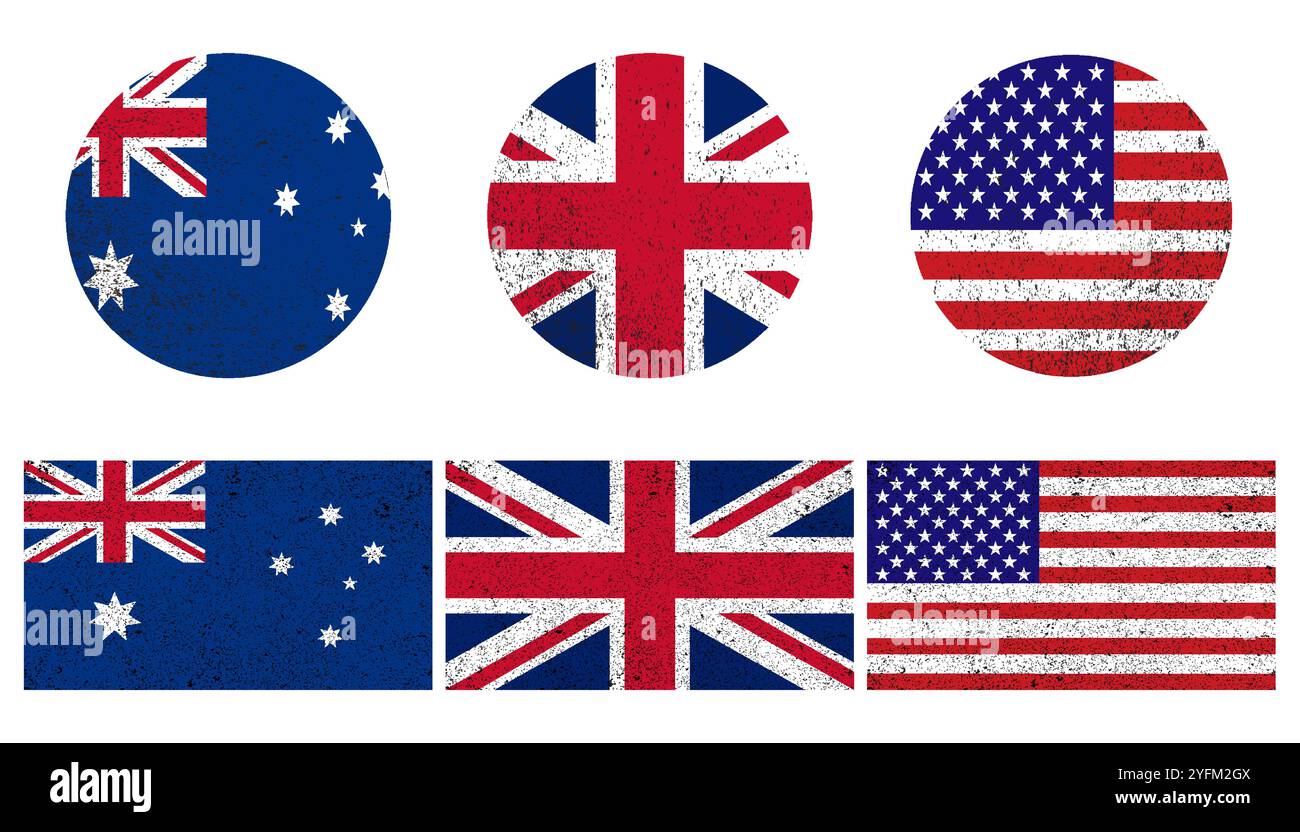Simple flag icons australia hi-res stock photography and images - Alamy