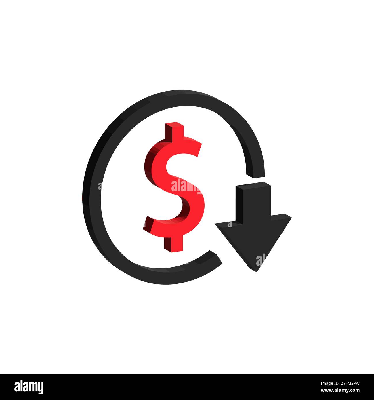 3d dollar sign in Stock Vector Images - Alamy