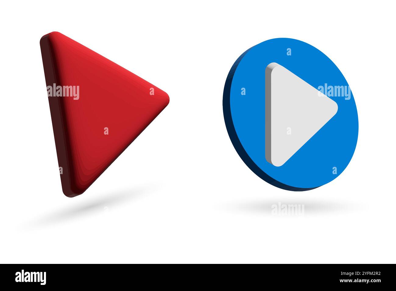 Play online icon set Cut Out Stock Images & Pictures - Alamy