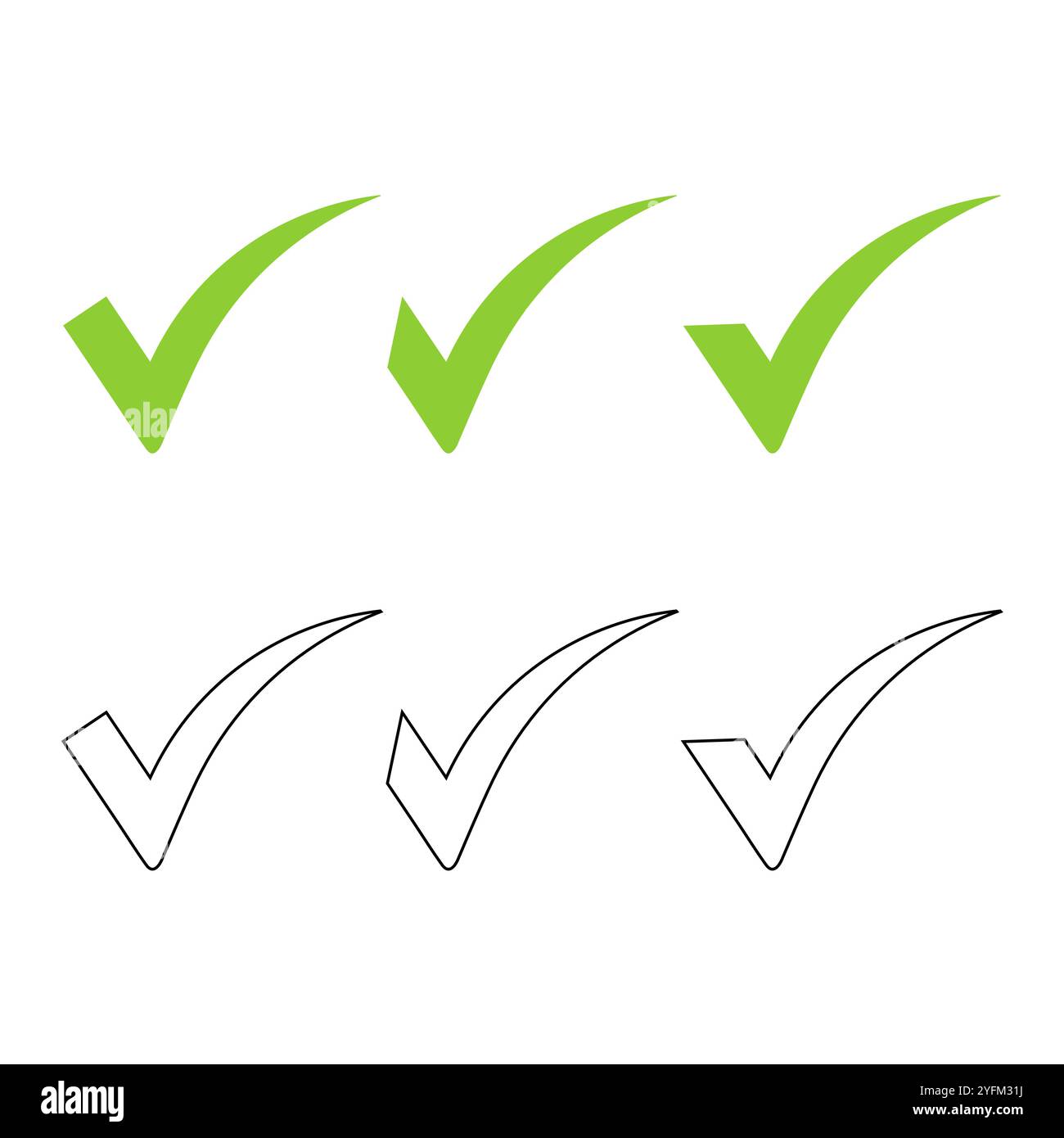 Green accepted icon Cut Out Stock Images & Pictures - Alamy