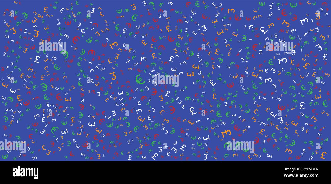 Currency symbols on digital Stock Vector Images - Alamy