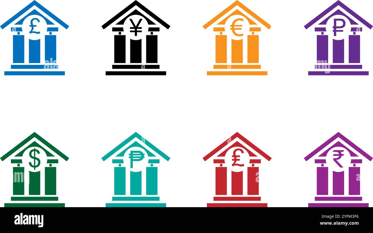 Institutions icons Stock Vector Images - Alamy