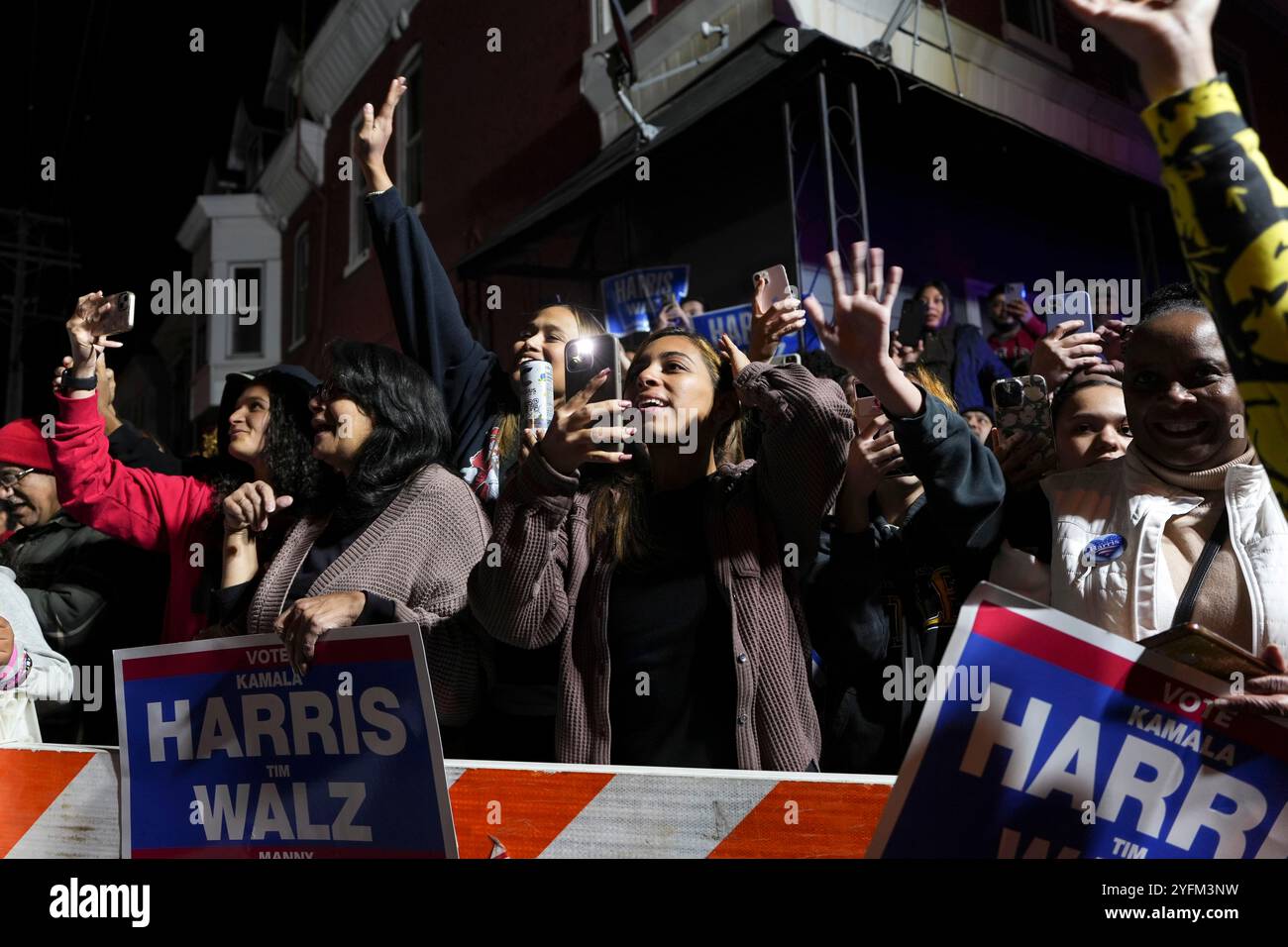 Kamala Harris supporters cheer as New York Rep. Alexandria Ocasio ...