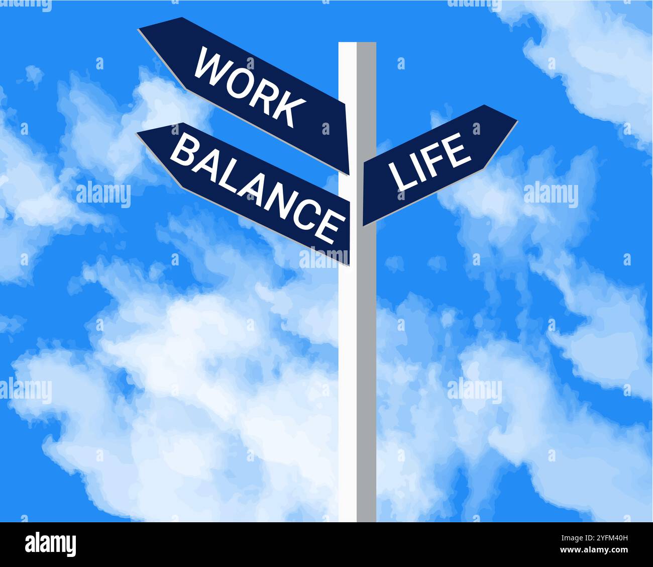 Work life balance motivation Stock Vector Images - Alamy