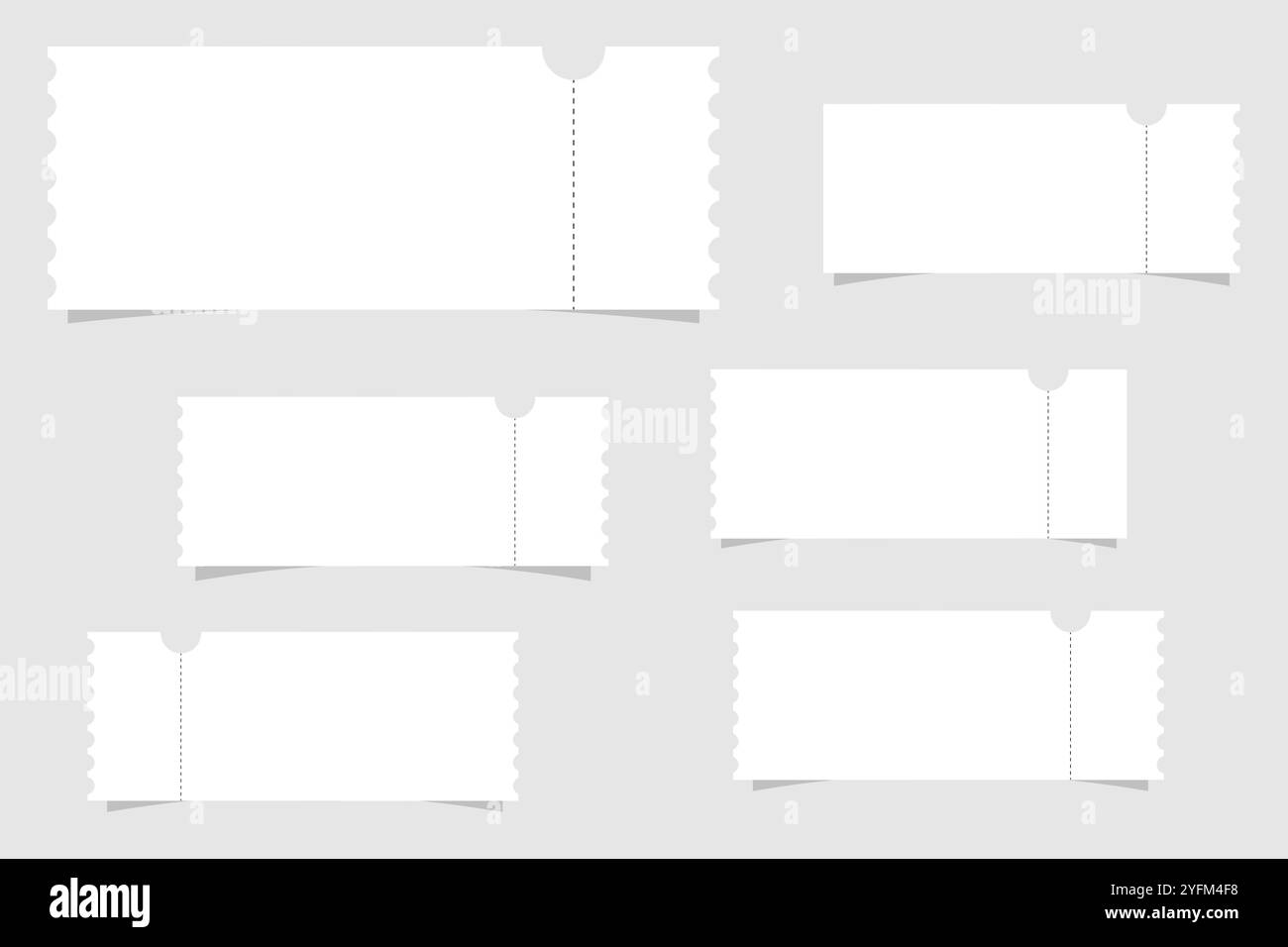 Different sizes blank white Stock Vector Images - Alamy