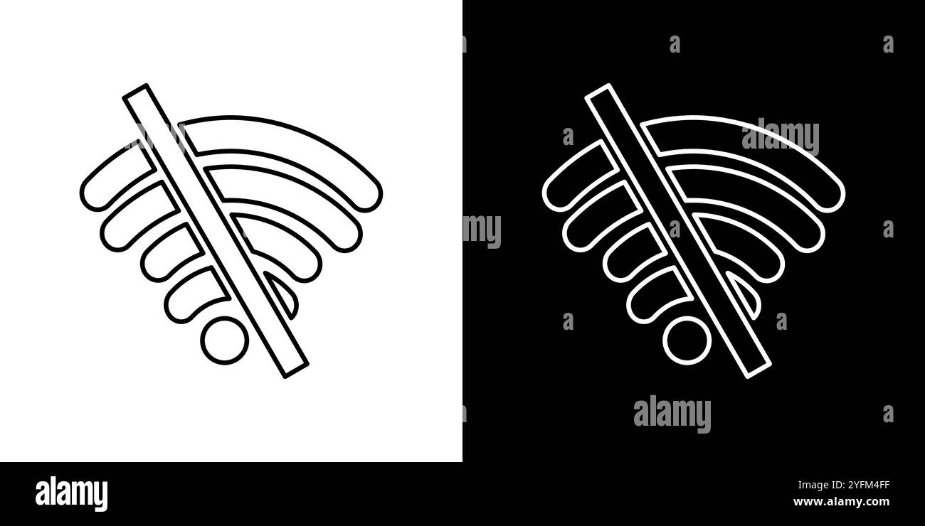 Wireless network symbol wifi Stock Vector Images - Alamy