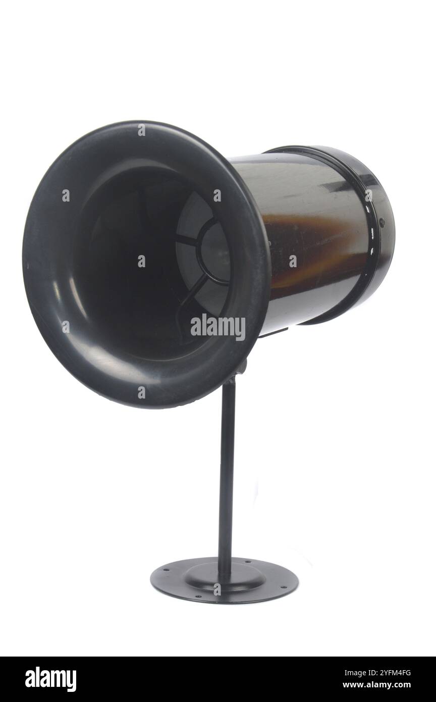 black swallow bird sound tweeter on white background Stock Photo - Alamy
