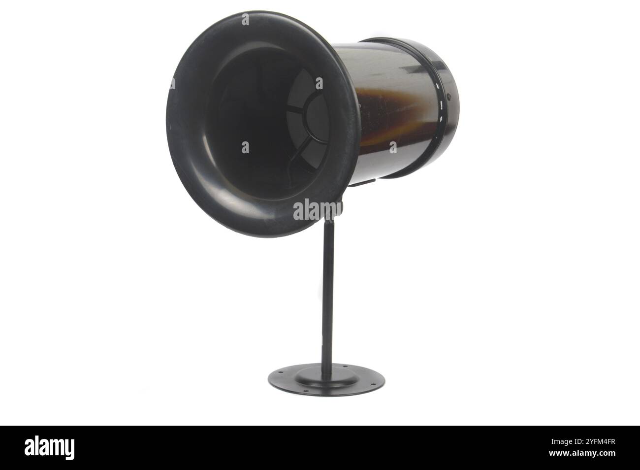 black swallow bird sound tweeter on white background Stock Photo - Alamy