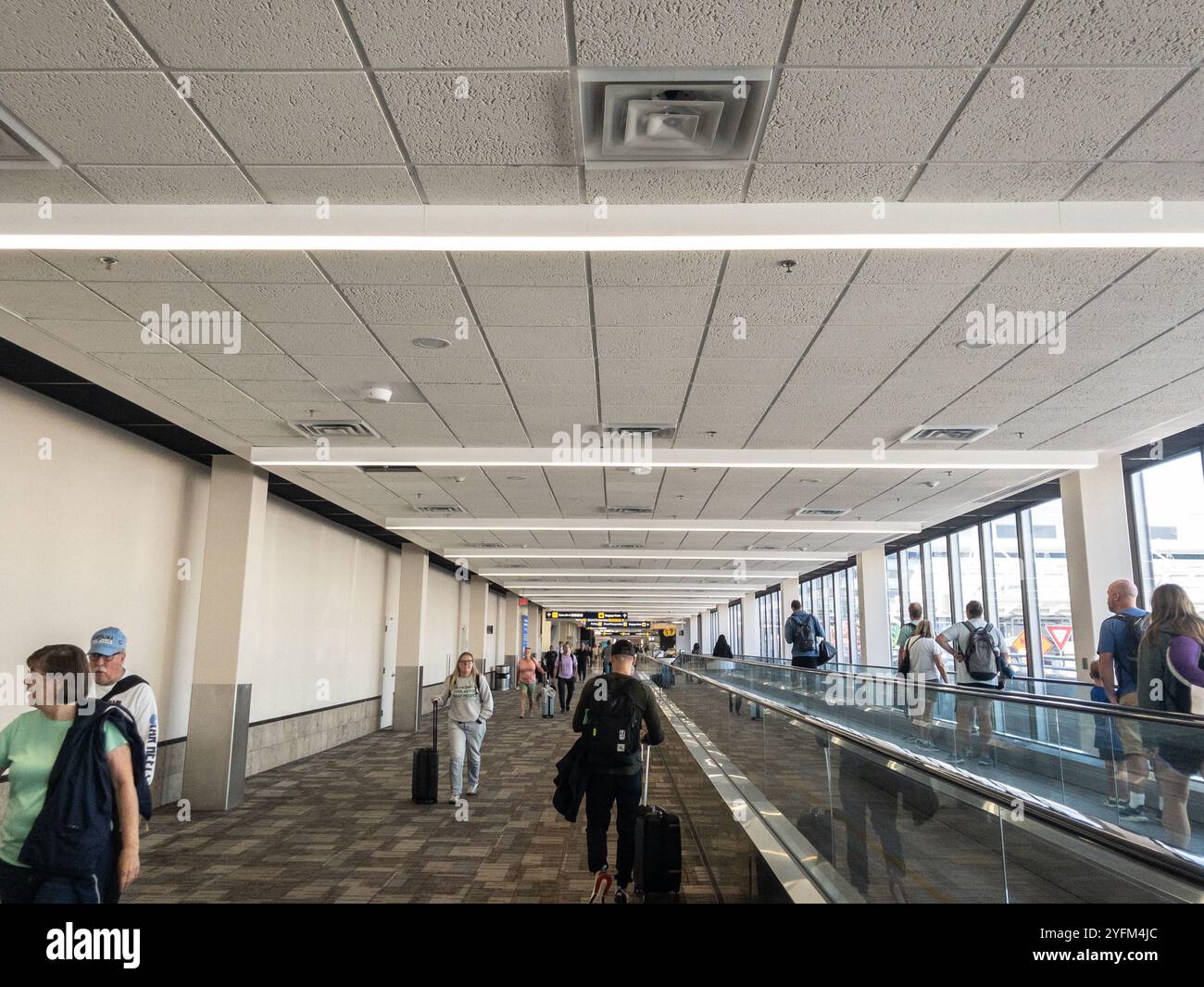 MINNEAPOLIS - AUGUST 19, 2024: departure hall of Minneapolis–Saint Paul ...