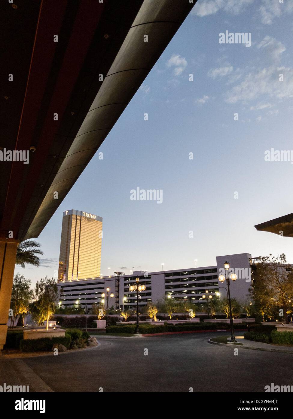 LAS VEGAS - AUGUST 19, 2024: Trump international Hotel, also called Las ...