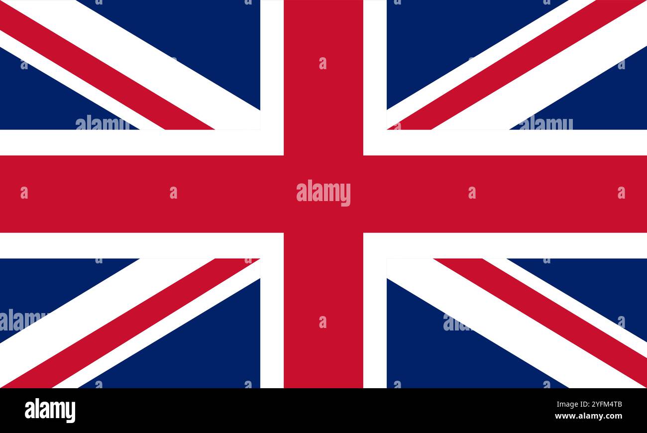 The national flag of the United Kingdom. British national symbol ...