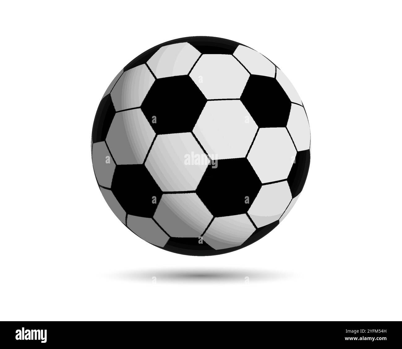 Soccer ball 3d realistic Stock Vector Images - Alamy