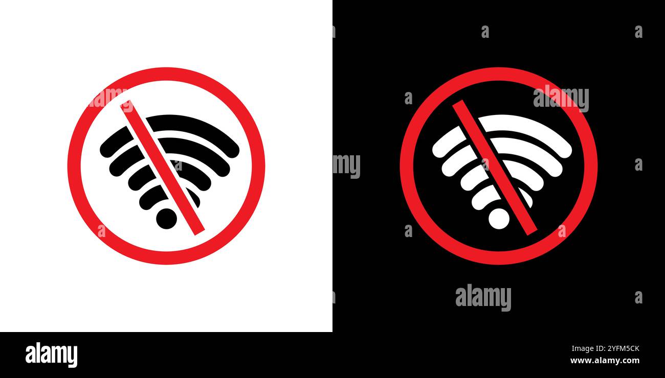 Black wi fi symbol Stock Vector Images - Alamy