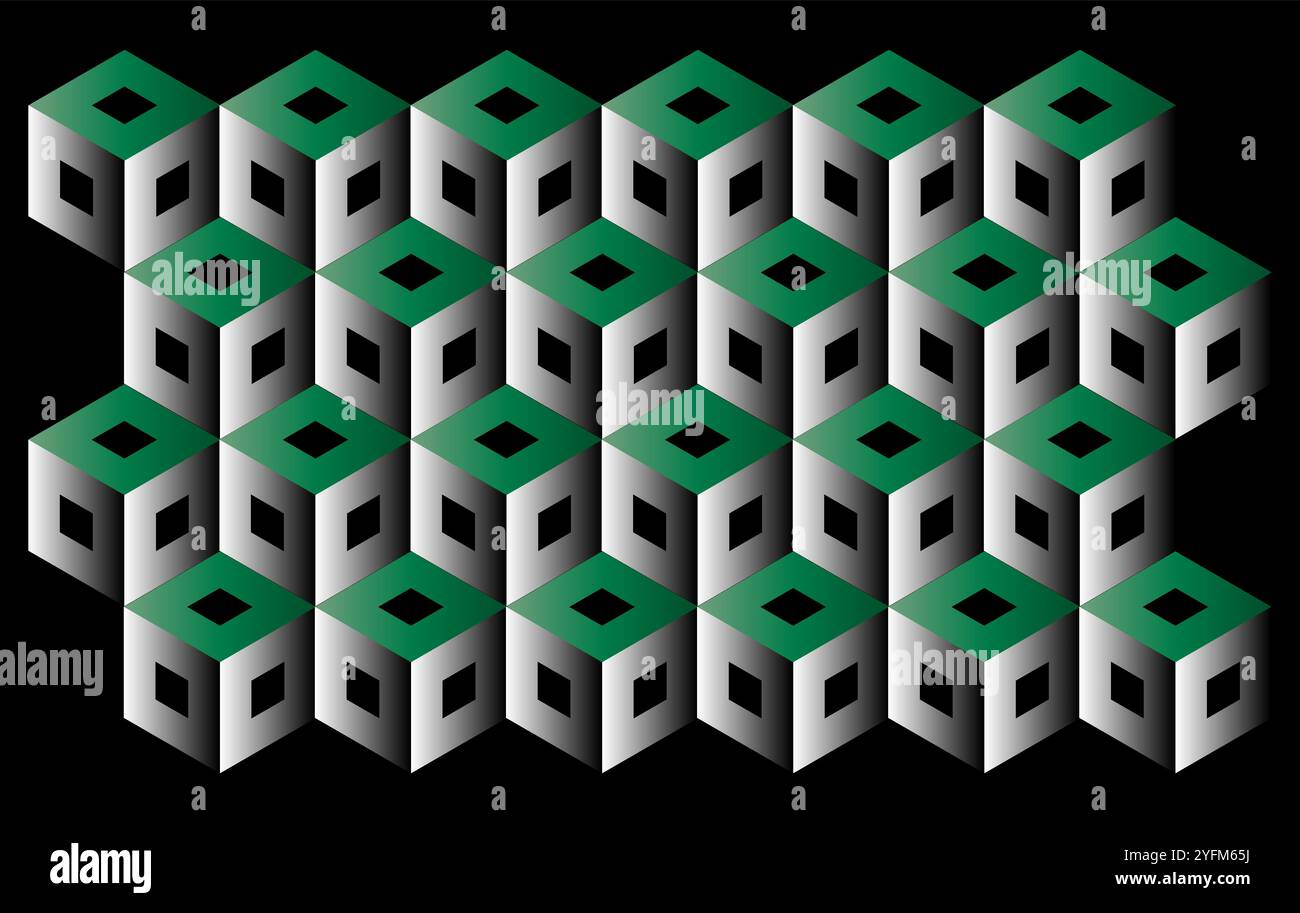 Cube icons geometric shapes Stock Vector Images - Alamy