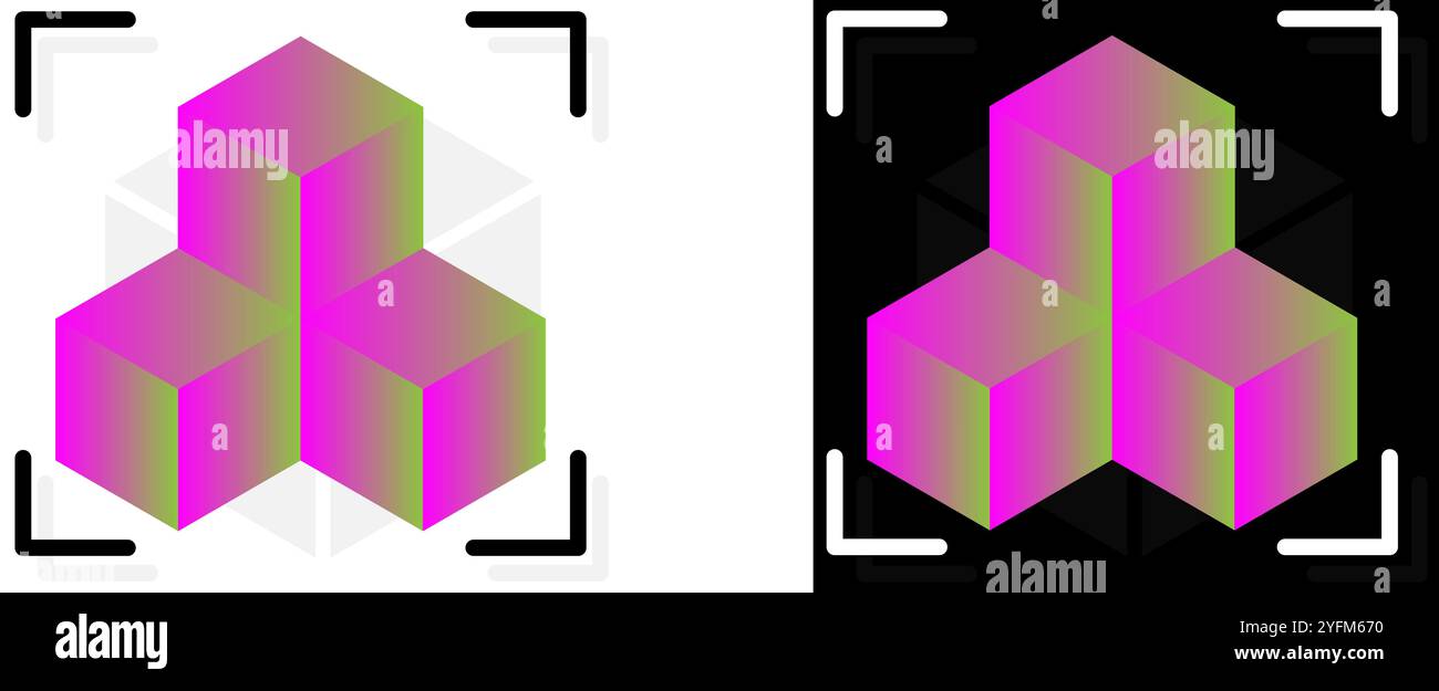 Vibrant design of geometric shapes hi-res stock photography and images - Alamy