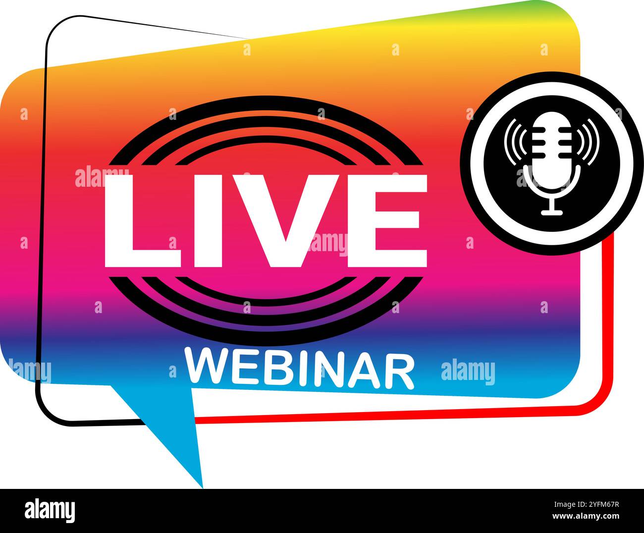 Virtual online webinar meeting Stock Vector Images - Alamy