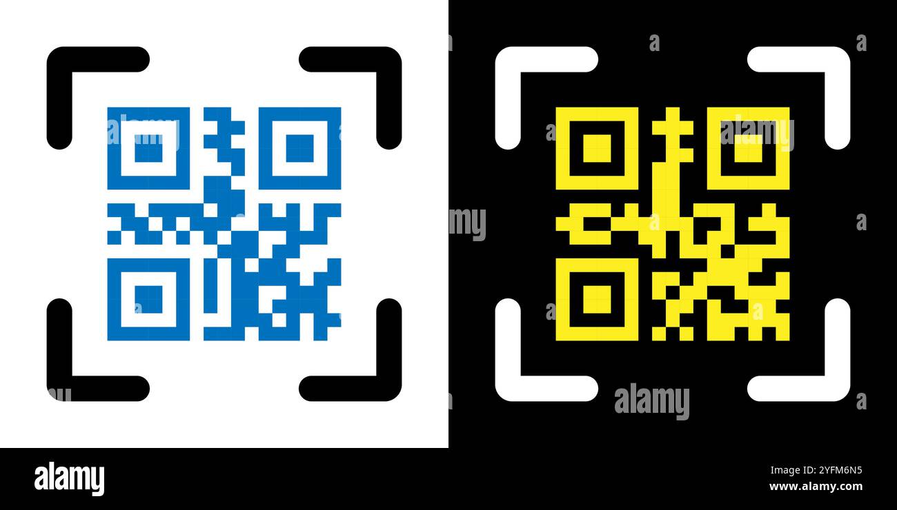 Fake QR code scan me vector illustration Stock Vector Image & Art - Alamy