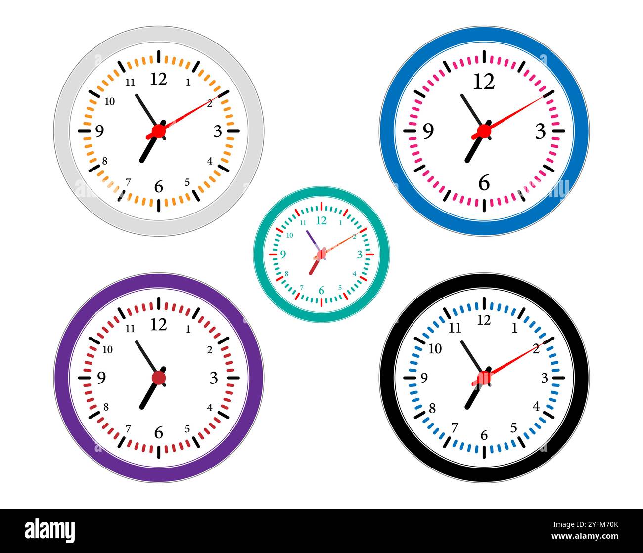 Children's wall clock Stock Vector Images - Alamy