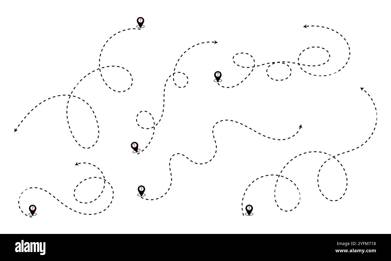 Making route Stock Vector Images - Alamy