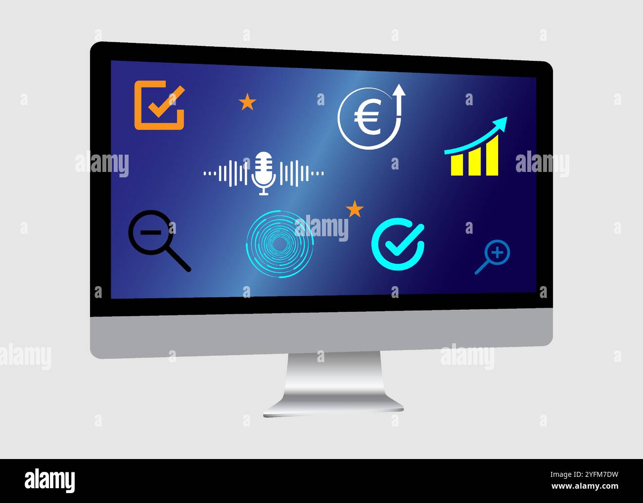Displaying data visualization computer hi-res stock photography and ...