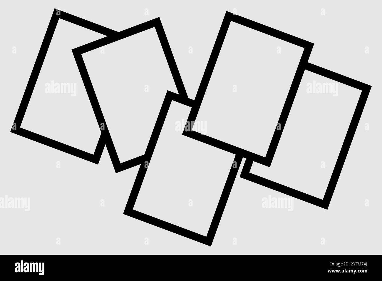 White empty poster frames Stock Vector Images - Alamy
