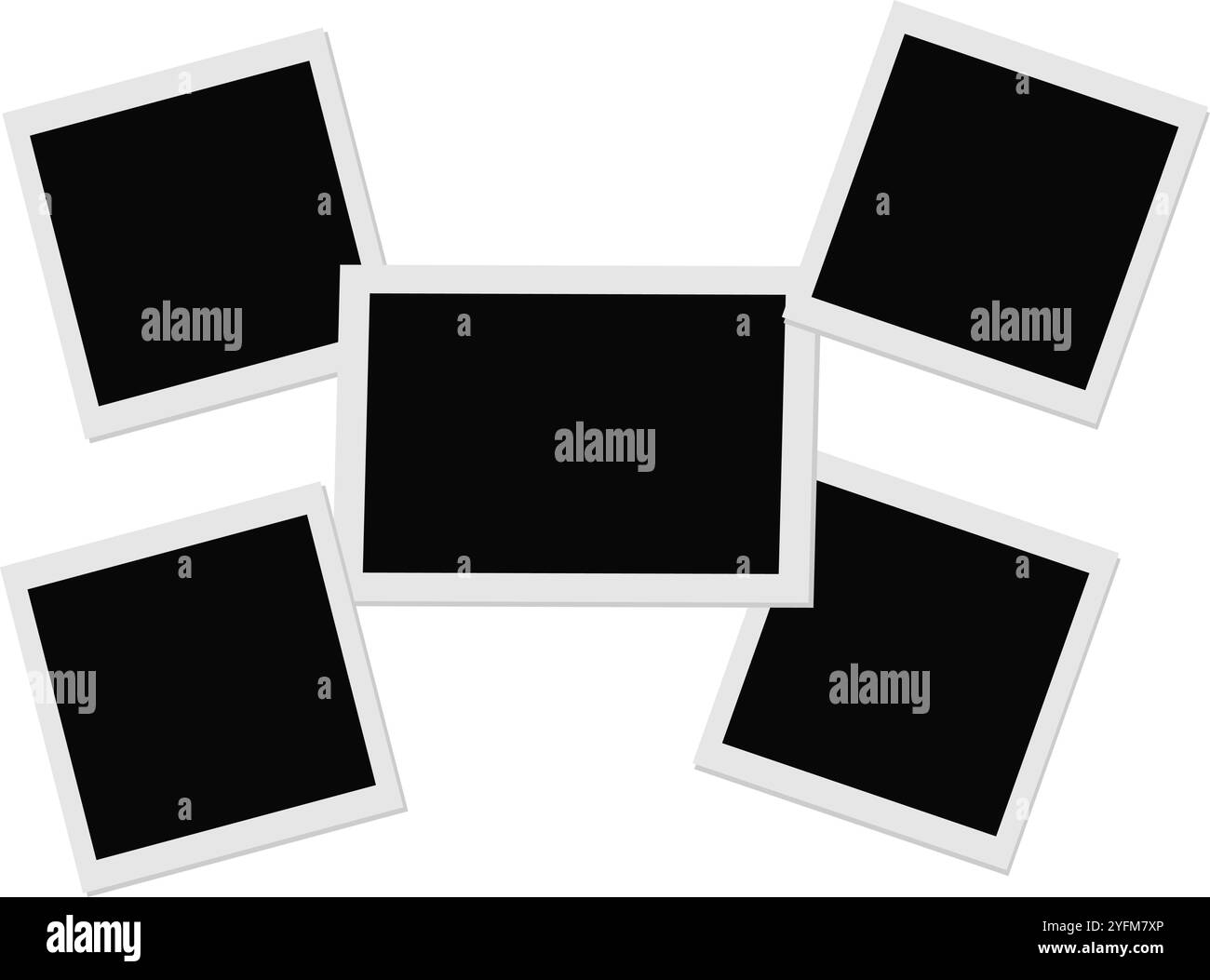 Empty frames design layout Cut Out Stock Images & Pictures - Alamy