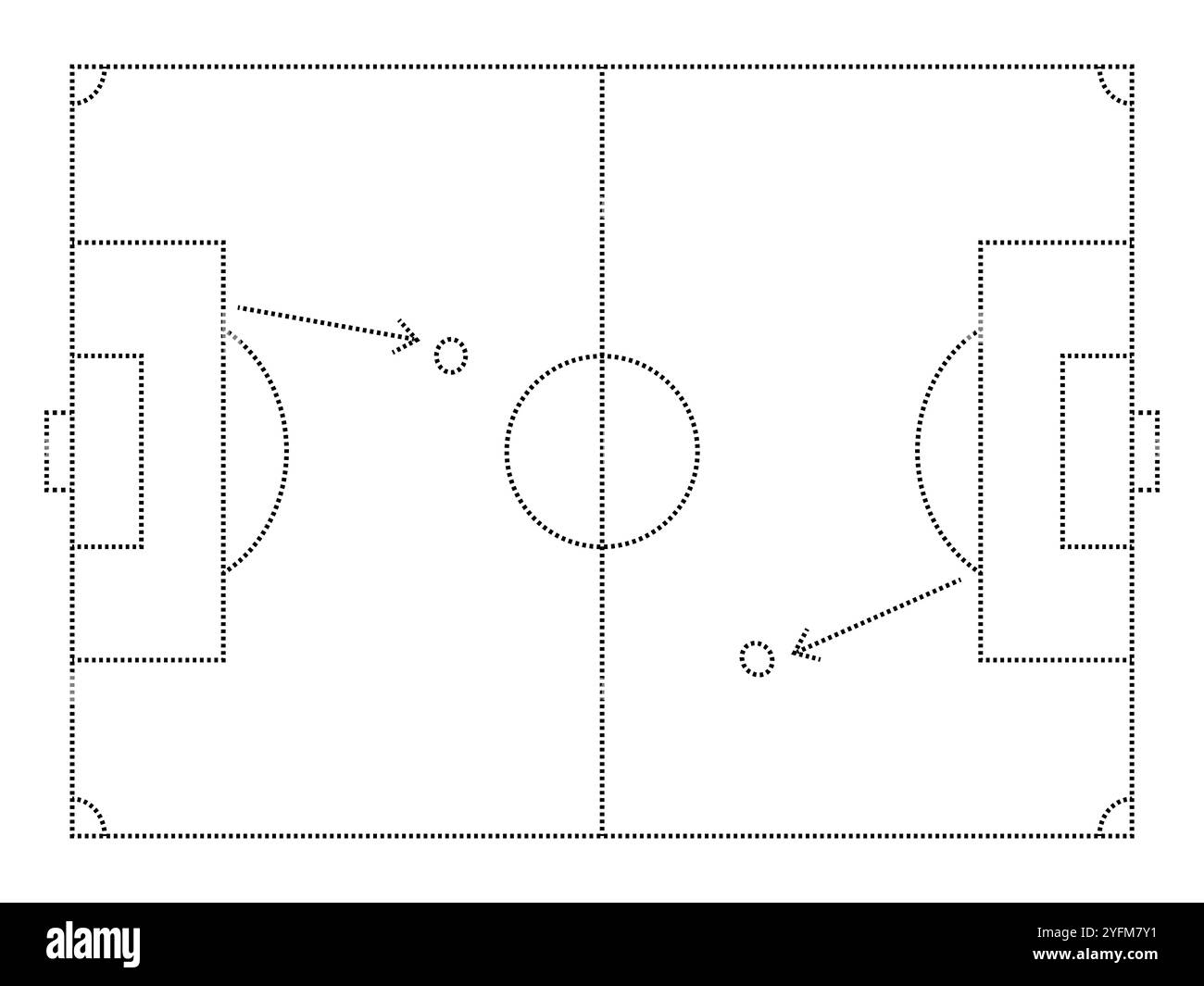 Empty soccer field stadium Black and White Stock Photos & Images - Alamy