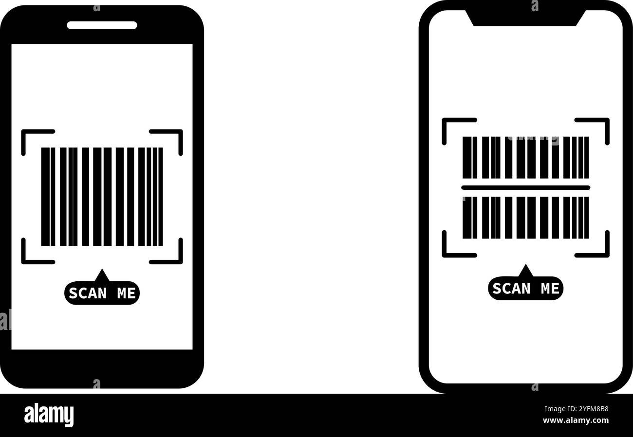 Fake QR code scan me vector illustration Stock Vector Image & Art - Alamy