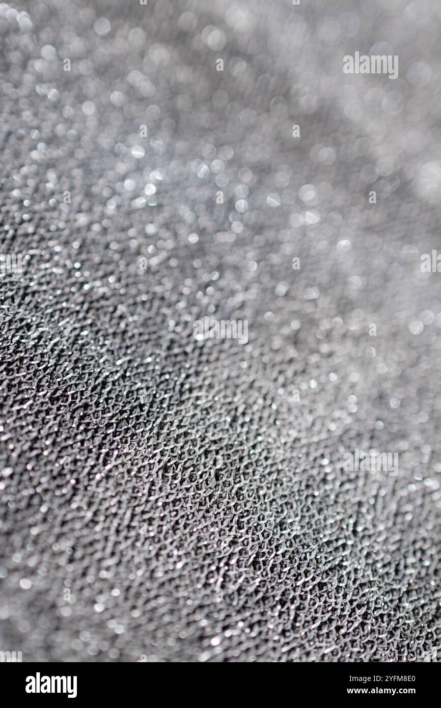 Blurred metallic surface. Silver glitter background material. Pure ...