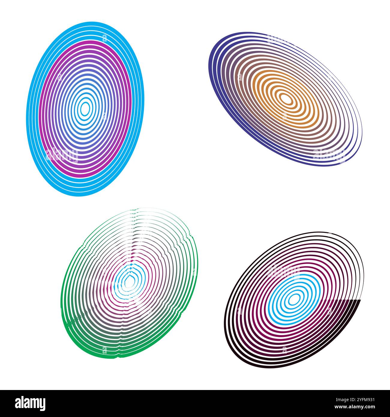 Vibrant circular patterns Stock Vector Images - Alamy