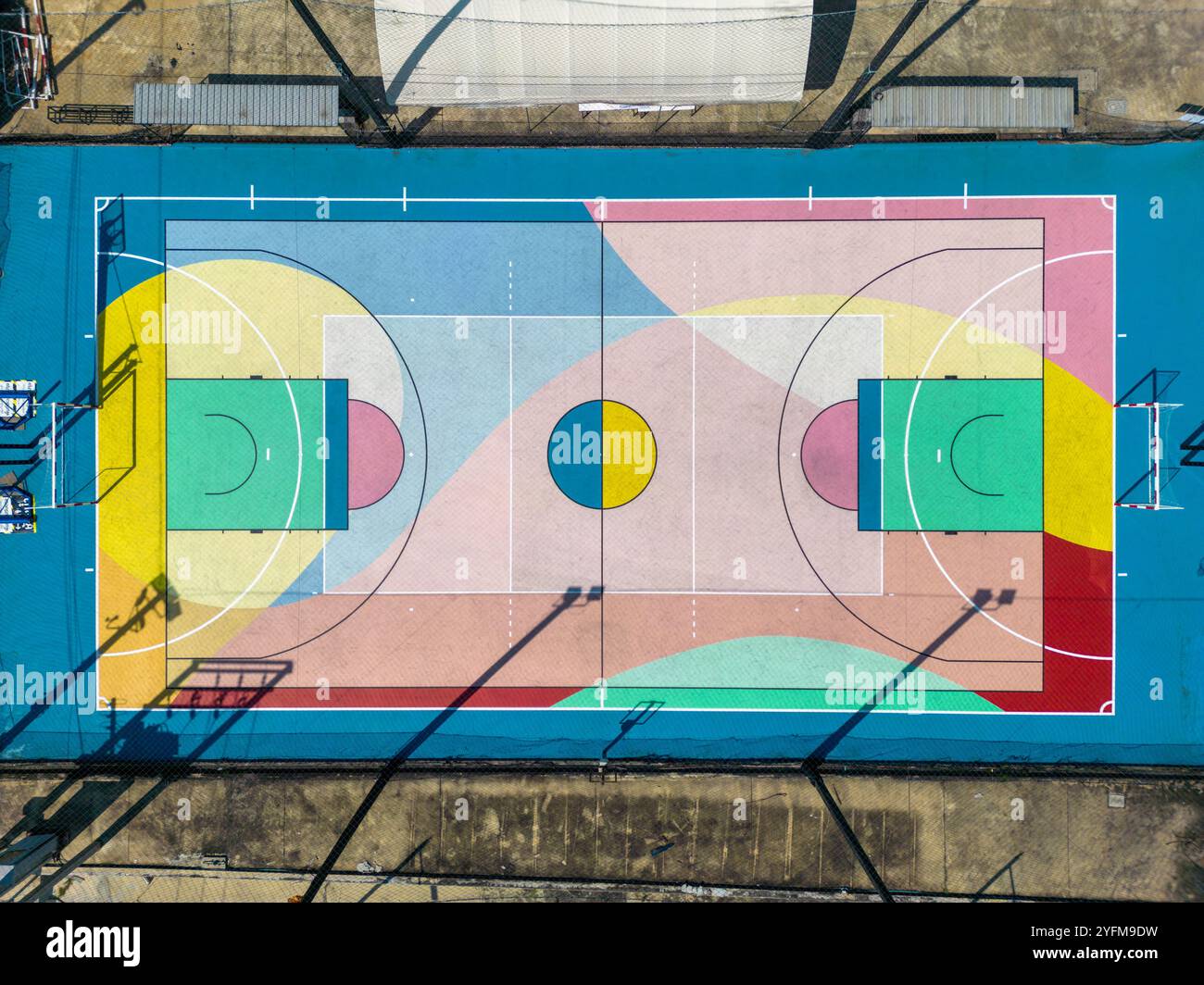 Bangkok, Thailand - October 31, 2024: Drone aerial view of an outdoor ...