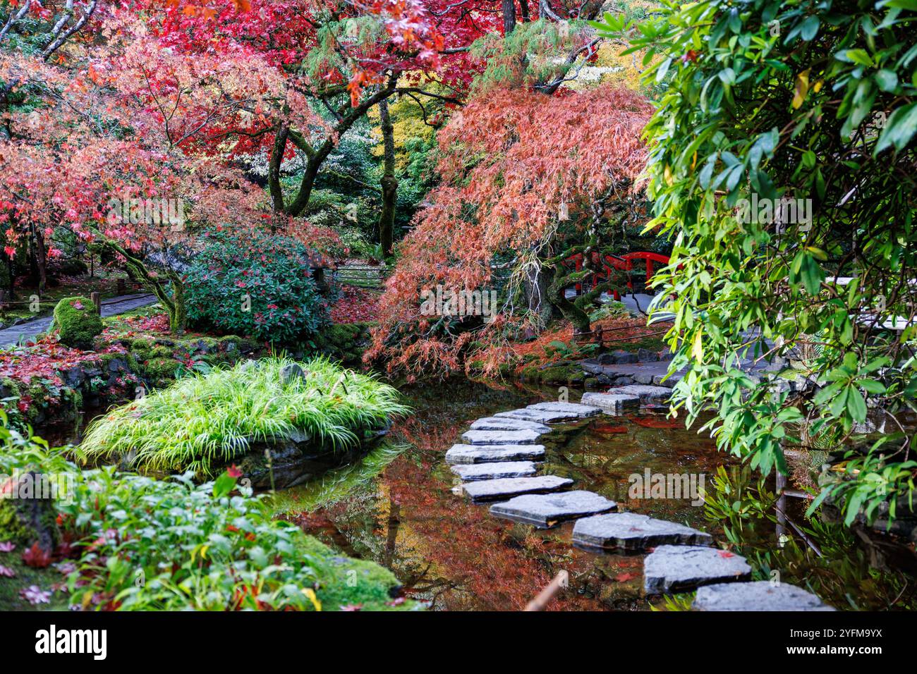 Butchart Garden In Fall Stock Photo - Alamy